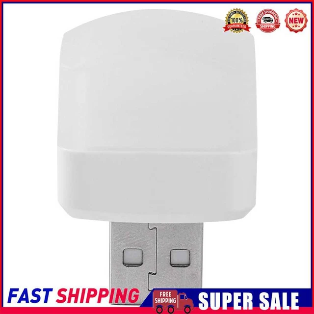 MINI USB PLUG Lamp Computer Mobile Power Reading Book Light (Warm 1pc ...
