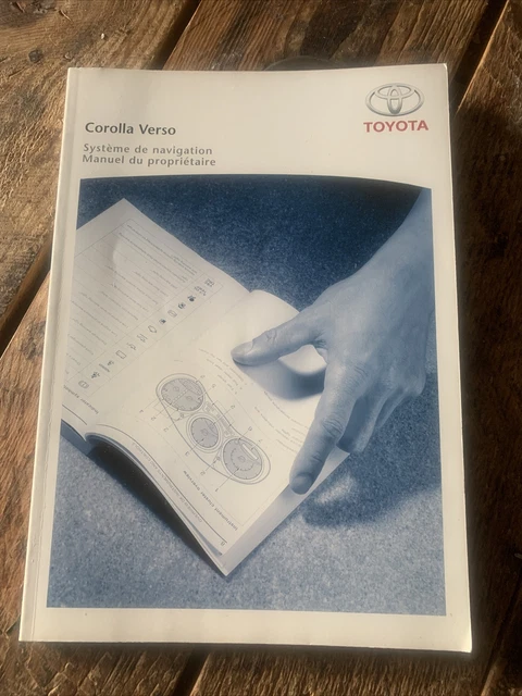 MANUEL NOTICE D Utilisation Toyota Navigation Corolla Verso EUR 14,90 ...