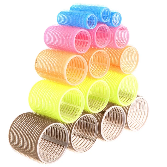 Self Grip Rollers Cling Stick Hair Curler Curls Wave Styling Salon