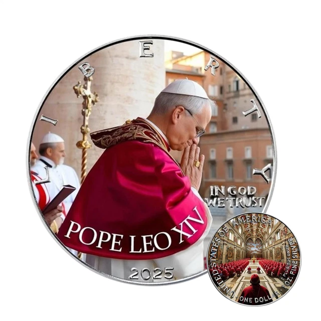 HABEMUS PAPAM POPE Leo XIV 1 Oz Silver Coin 2025 $32.71 - PicClick CA
