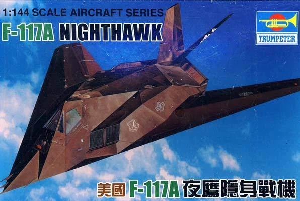 TRUMPETER - F-117A 117 A Nighthawk Night Hawk Modèle-kit 1:144 Neuf ...