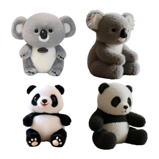 CUTE CARTOON KOALA Panda Plush Doll Stuffing Animal Toy Safe Kids Room ...