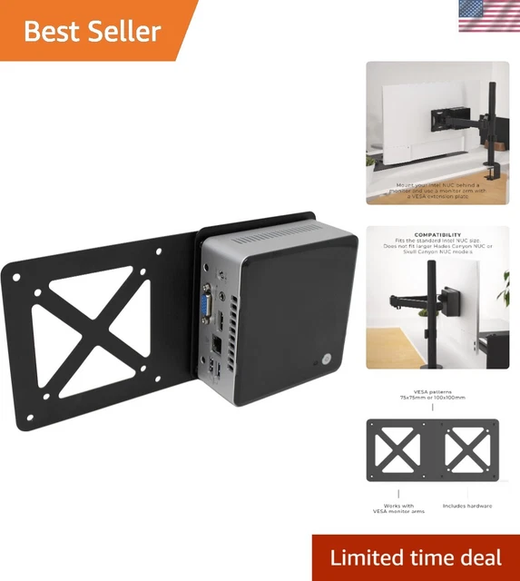 VESA MOUNTING BRACKET for Intel NUC Monitor Arm Extension Plate ...