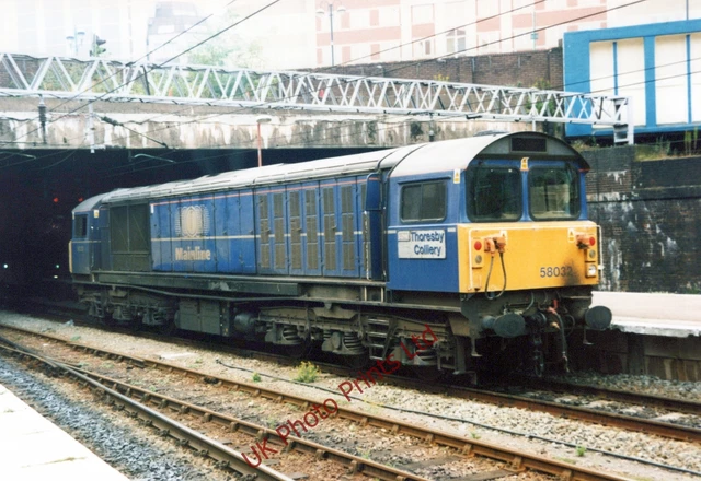 RAILWAY PHOTO 6X4 Class 58 58032 Mainline Livery Birmingham New St 29/8 ...