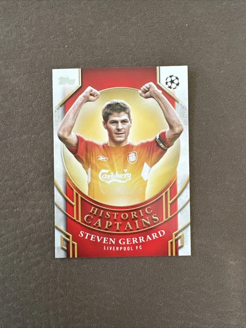 TOPPS UEFA UCC Flagship 2024 2025 - Historic Captains Gerrard Liverpool ...