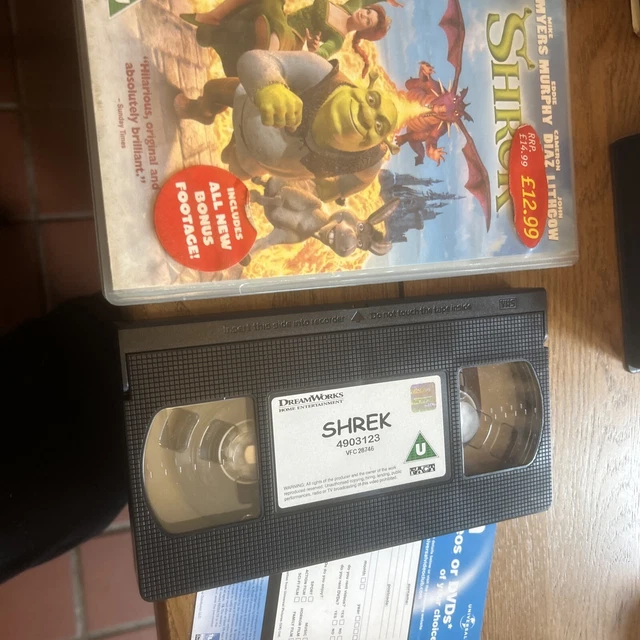 SHREK (VHS, 2001) £0.99 - PicClick UK
