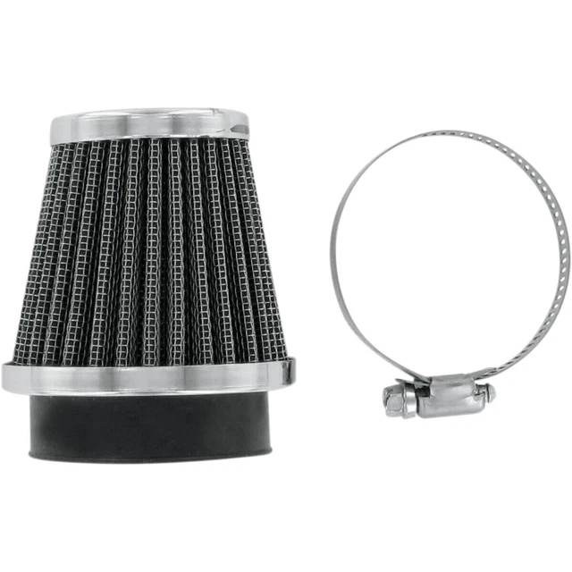 1 FILTRE À air moto AIR FILTER KN style chrome bobber chopper air ...