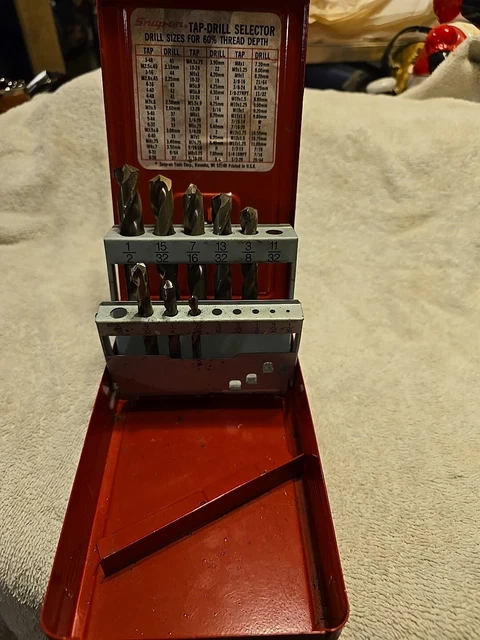 SNAP ON 15PC H.S Cobalt Drill Bit Set INCOMPLETE Only 8 Drill Bits ...