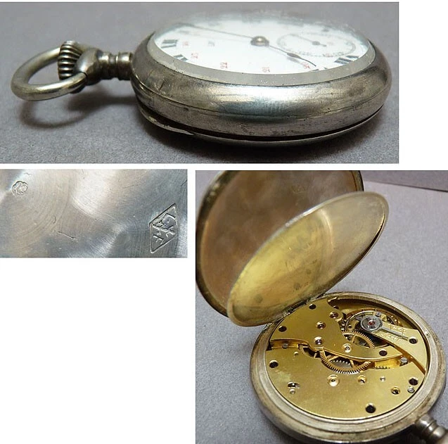 MONTRE GOUSSET ARGENT massif LIP 19e siècle silver pocket watch à clé ...