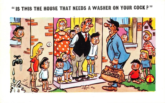 6 PEDRO COMIC Postcard No 181 Plumber Unused Very Good £5.00 - PicClick UK