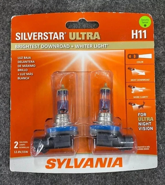 SYLVANIA SILVERSTAR ULTRA (H11) Headlight Bulbs Twin Pack $41.73 ...