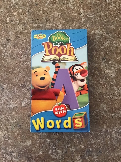 THE BOOK OF Pooh Fun With Words (VHS, 2001) Playhouse Disney $13.83 ...