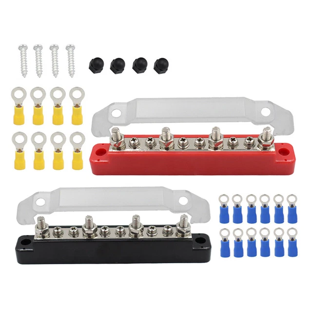 10 WAY POWER Distribution Terminal Block Screws Battery Bus Bar New £23 ...