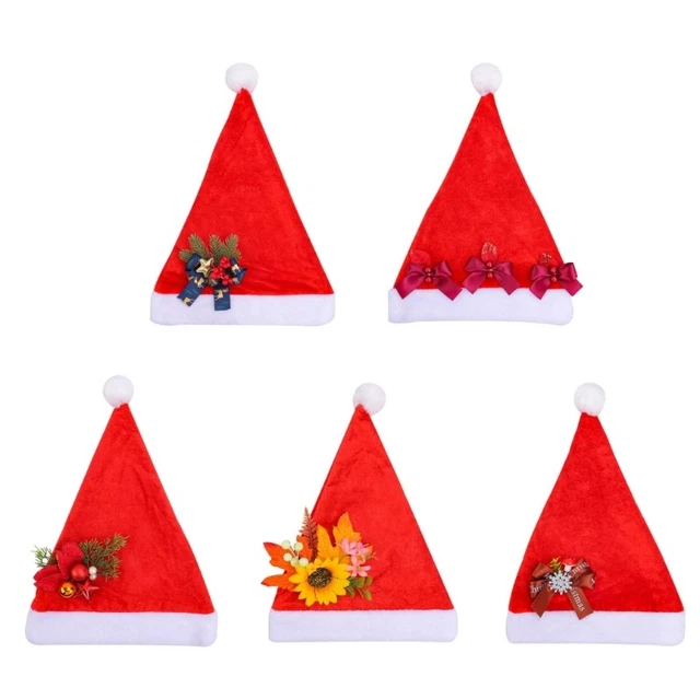 CHRISTMAS HAT RED Santa Hats Santa Clauses Hat,Festive Holiday Party ...