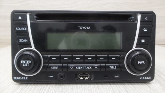 TOYOTA KLUGER STEREO/HEAD Unit Single Disc Cd Player (P/N On Face 22840 ...