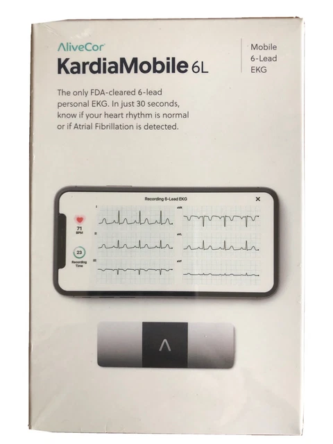 ALIVECOR AC-019-NUA-A KARDIAMOBILE 6L Personal EKG Heart Monitor $53.00 ...
