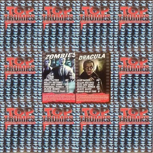 TOP TRUMPS SINGLE Card Horror Scary Characters Glow Dark - Various ...