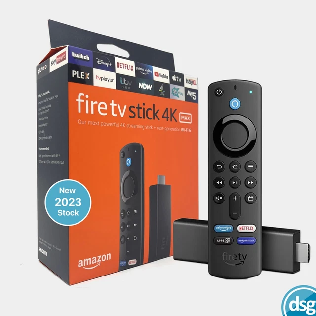 AMAZON FIRE TV Stick 4K Max Firestick | Ultra HD | Wi-Fi 6 | Alexa ...