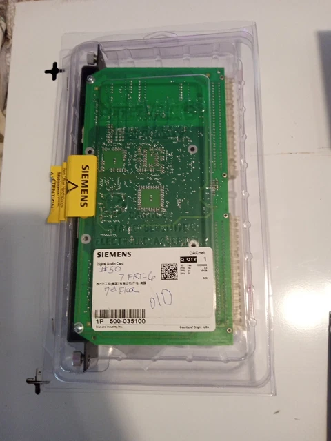 SIEMENS 500-035100 DAC-NET Fire Alarm Digital Audio Card Module $257.72 ...