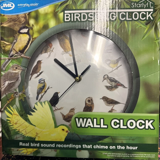 JML STARLYF BIRD Song Clock With Booklet New £15.00 - PicClick UK