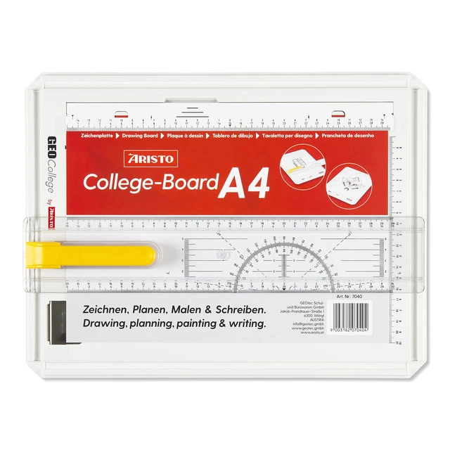 ARISTO GEOCOLLEGE COLLEGE Drawing Board A4 Plastic White EUR 55,53 ...