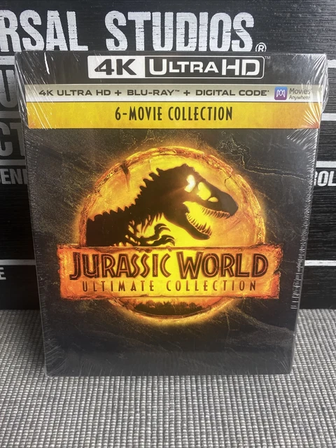 JURASSIC WORLD COLLECTION 6-Movies 4K Ultra HD Blu-ray Digital New Park ...