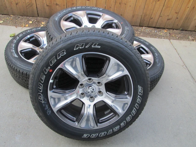 20& DODGE RAM 1500 Laramie Factory Wheels Rims Tires 6 Polished ...