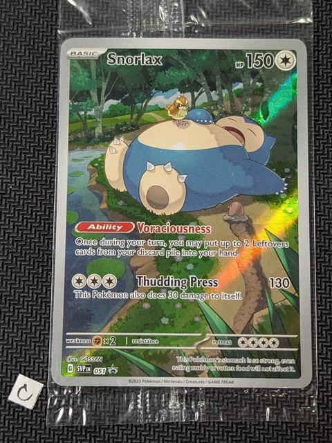 SNORLAX SVP 051 Sealed Scarlet Violet 151 ETB Promo Pokemon TCG NM $27. ...