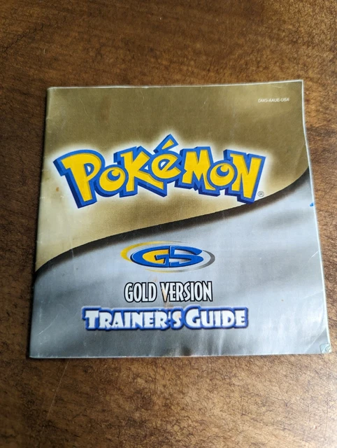 GAME BOY POKEMON Gold Version Trainer's Guide Instruction Booklet Only ...