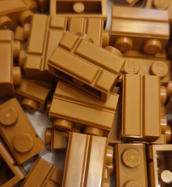 65 X LEGO 98283 Medium Nougat 1 x 2 with Masonry Profile Bricks £5.68 ...