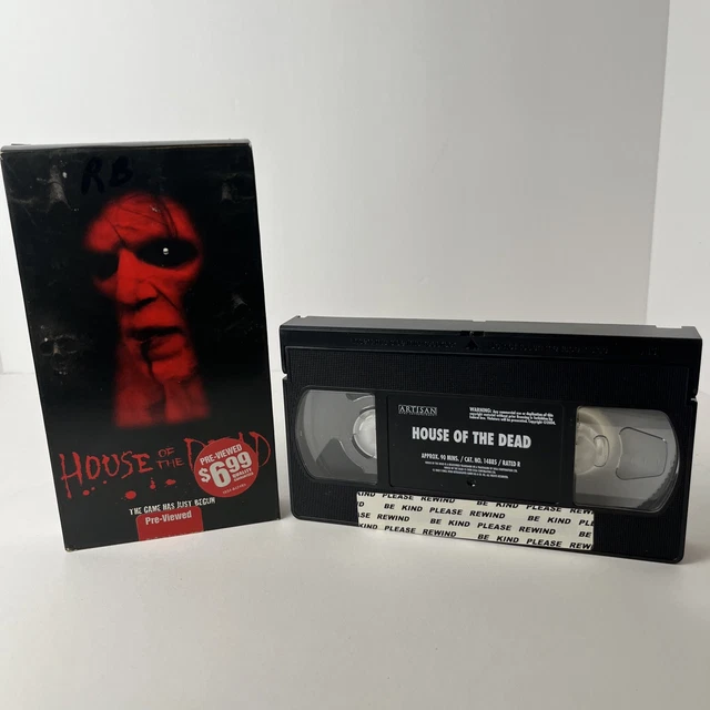 HOUSE OF THE Dead (VHS, 2004) Tested Works Horror Obscure Rental Video ...