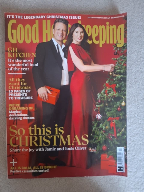 GOOD HOUSEKEEPING MAGAZINE December 2025 Jamie Oliver £4.35 - PicClick UK