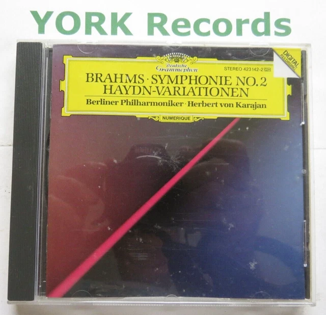 BRAHMS - SYMPHONY No 2 KARAJAN Berlin Philharmonic Orchestra - Ex Con CD DG EUR 8,51 - PicClick DE