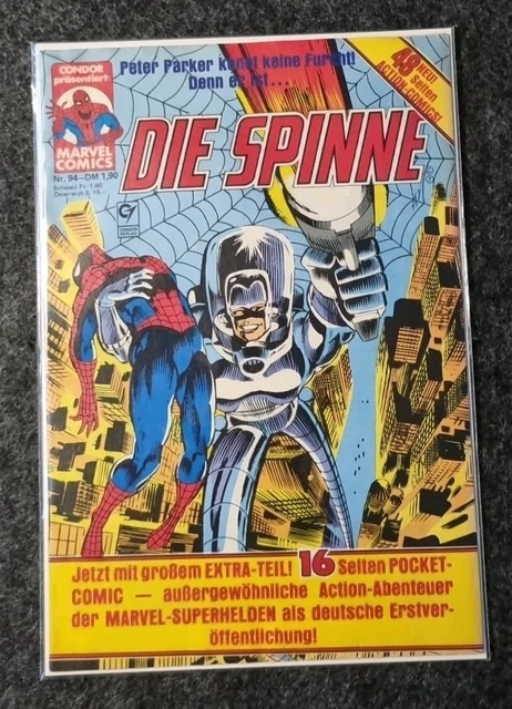 MARVEL COMIC DIE Spinne Nr.94 Condor Verlag mit Pocket-Comic Beilage ...