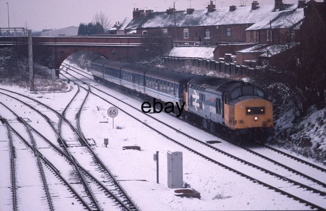 35MM RAILWAY SLIDE- BR Diesel Electric Loco Class 37. 37408 @ Chester £ ...