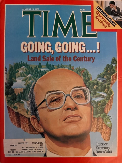 TIME MAGAZINE 8/23/82 Banned Books, Judy Blume, Israel, James Watt ...