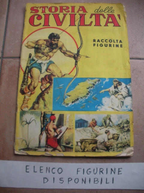 15 FIGURINE ALBUM BAGGIOLI, Storia delle Civiltà, ( riservate per GIUS ...