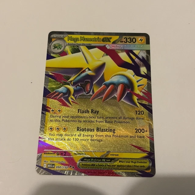 POKÉMON TCG - Mega Evolutions Mega Manectric Ex 050/132 pack fresh mint ...