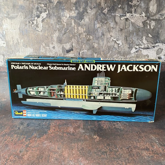 L185E REVELL NO: 0520 Polaris Nuclear Submarine Andrew Jackson 1:200 £ ...