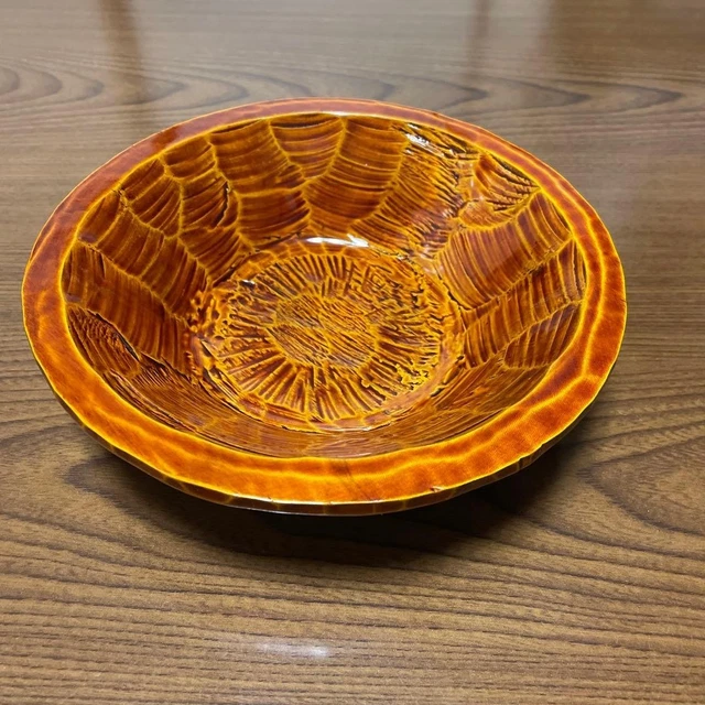 BOL À CONFISERIE rond sculpté laqué japonais Hida Shunkei EUR 133,20 ...