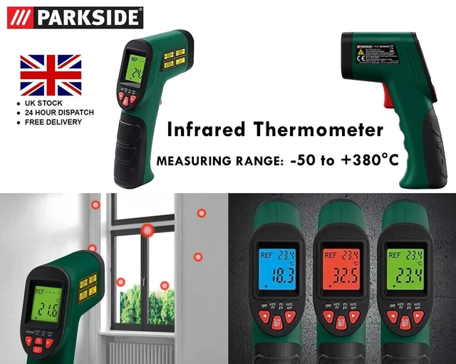 PARKSIDE DIGITAL LASER Infrared Thermometer Temperature Gun - PTIA 1 ...