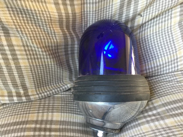 VINTAGE LUCAS L678 Police/Ambulance? Flashing Blue Beacon Light £180.55 ...
