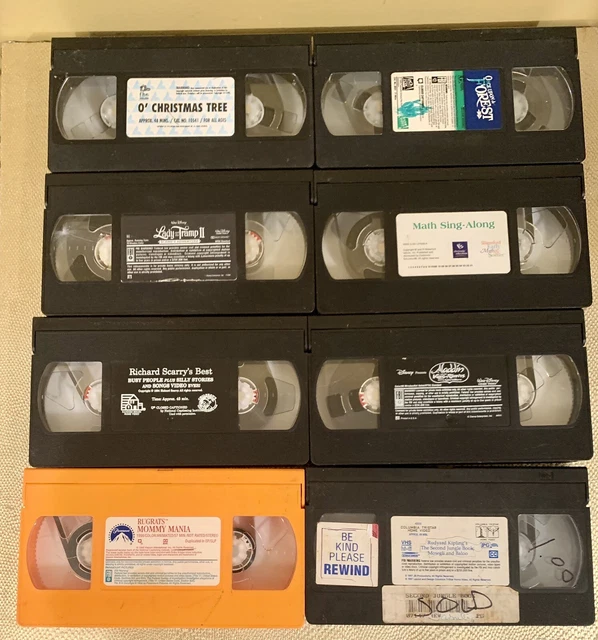 CHILDRENS VHS TAPES Lot Rug Rats Disney Holiday Education Classic Movie ...