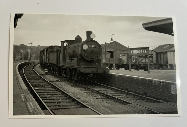 BR RAILWAY LOCOMOTIVE Photograph - 700 Class - 30692 Wimborne Station ...
