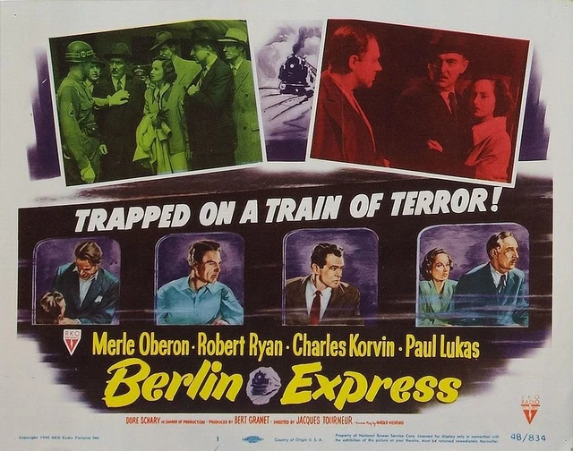 BERLIN EXPRESS 1948 Dvd. copy of public domain film. disc only EUR 4,67 ...