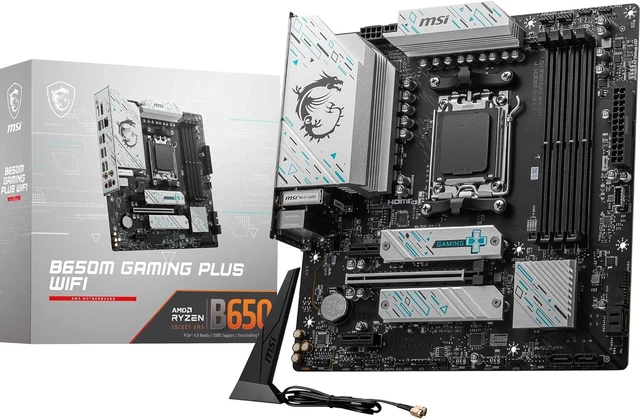 MSI B650M GAMING plus WIFI Motherboard, Matx - Supports AMD Ryzen 9000 ...