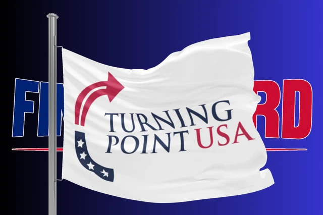 CHARLIE KIRK FLAG - Turning Point USA, RIP Charlie Kirk flag, 3X5FT, 4 ...