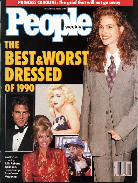 PEOPLE MAGAZINE BEST an Decemd Worst dressed of 1990 December 3 1990 ...