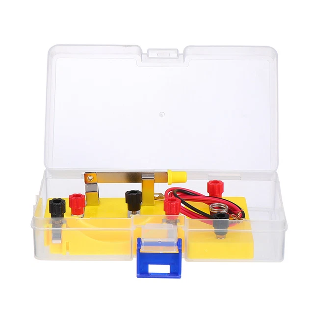 YELLOW PLASTIC SCIENCE Experiment Box Student Circuit Building Basic ...