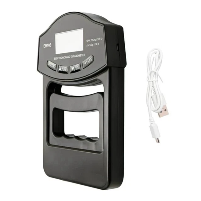TESTEUR DE FORCE de PréHension, 396Lbs/180Kg Digital Hand Dynamometer ...